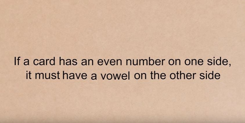 Wason's Simple Test Uses Just 4 Cards to Determine How You Use Logic