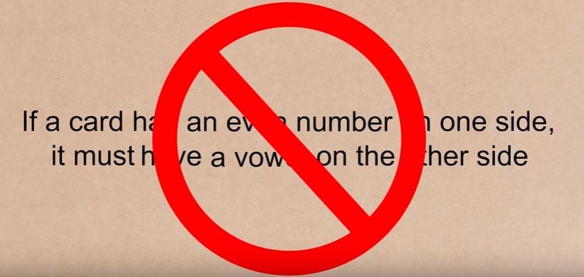 Wason's Simple Test Uses Just 4 Cards to Determine How You Use Logic