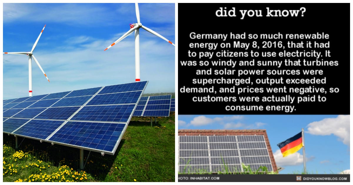 Renewables Helped Germans Get Paid to Use Electricity