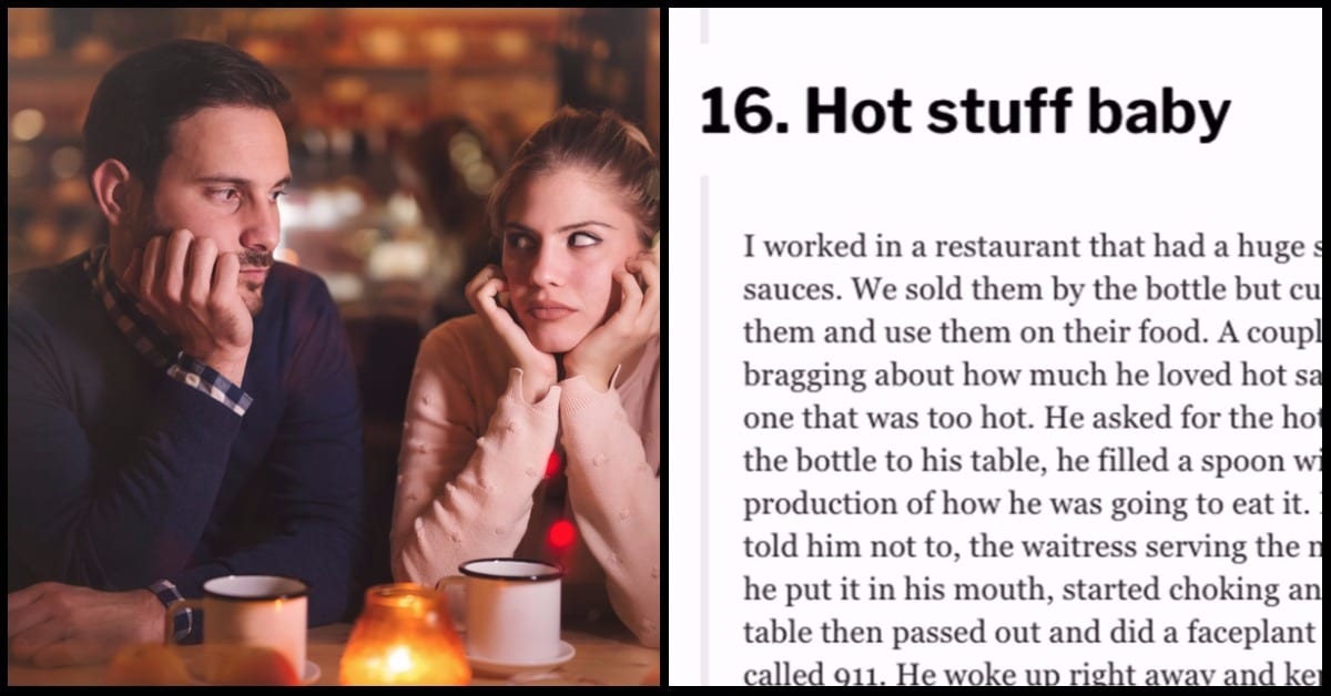 18 First Date Stories...From the Waiter's Perspective