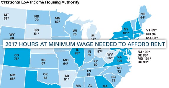 This is How Many Hours You Need to Work to Pay Rent in Each State