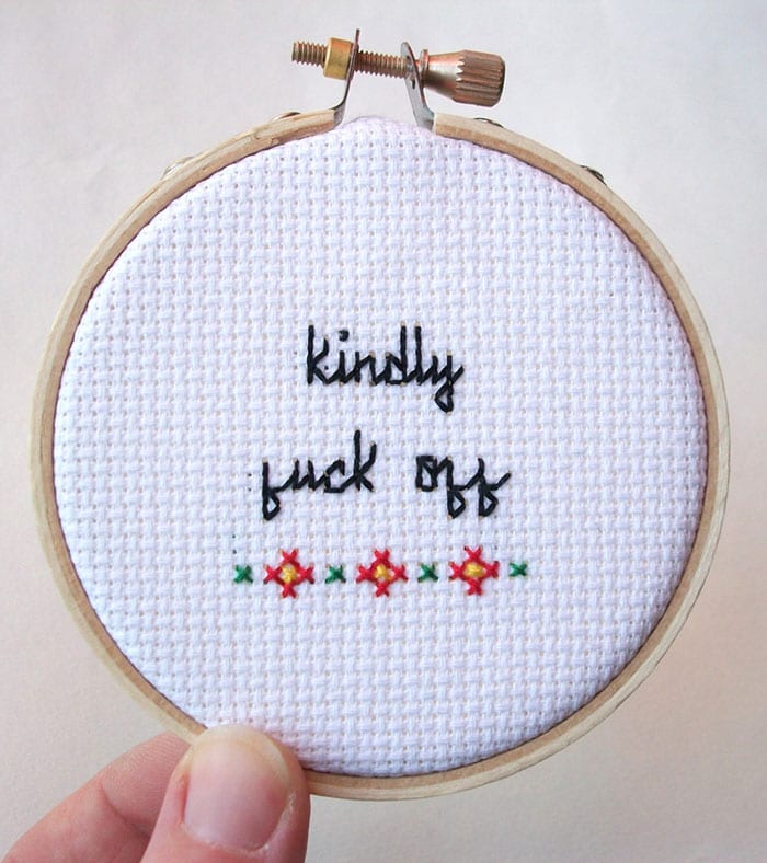 15 Awesome Cross Stitches That Speak the Truth