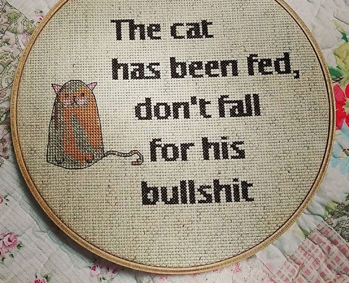 15 Awesome Cross Stitches That Speak the Truth