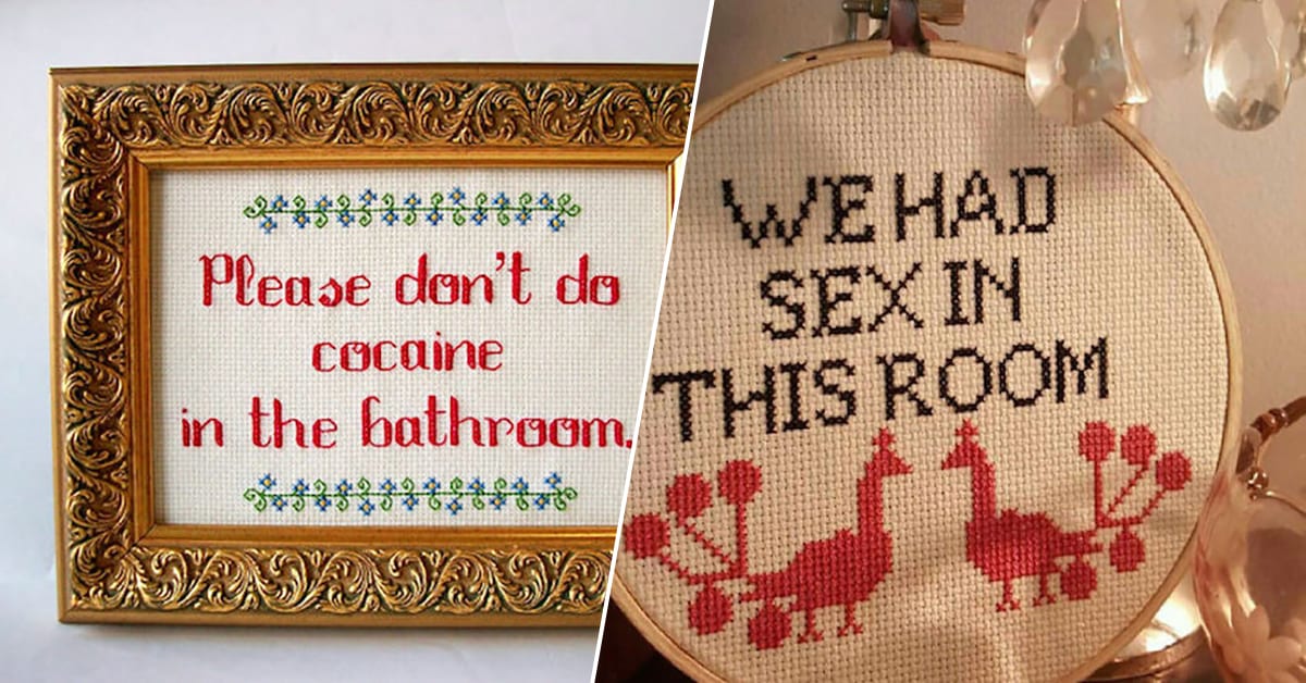 15 Awesome Cross Stitches That Speak the Truth