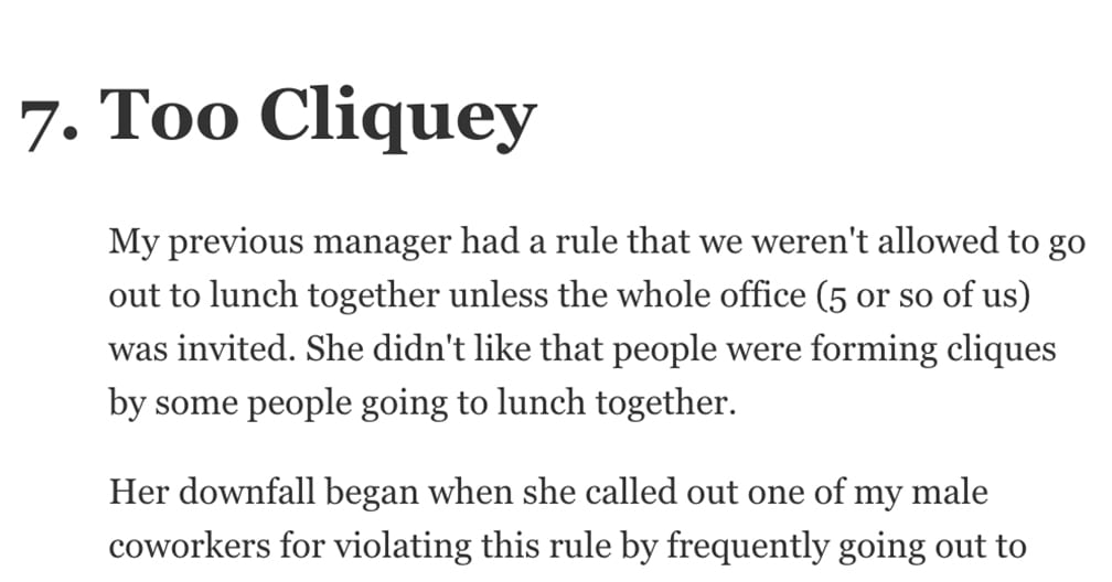 14 Really Stupid Workplace Rules