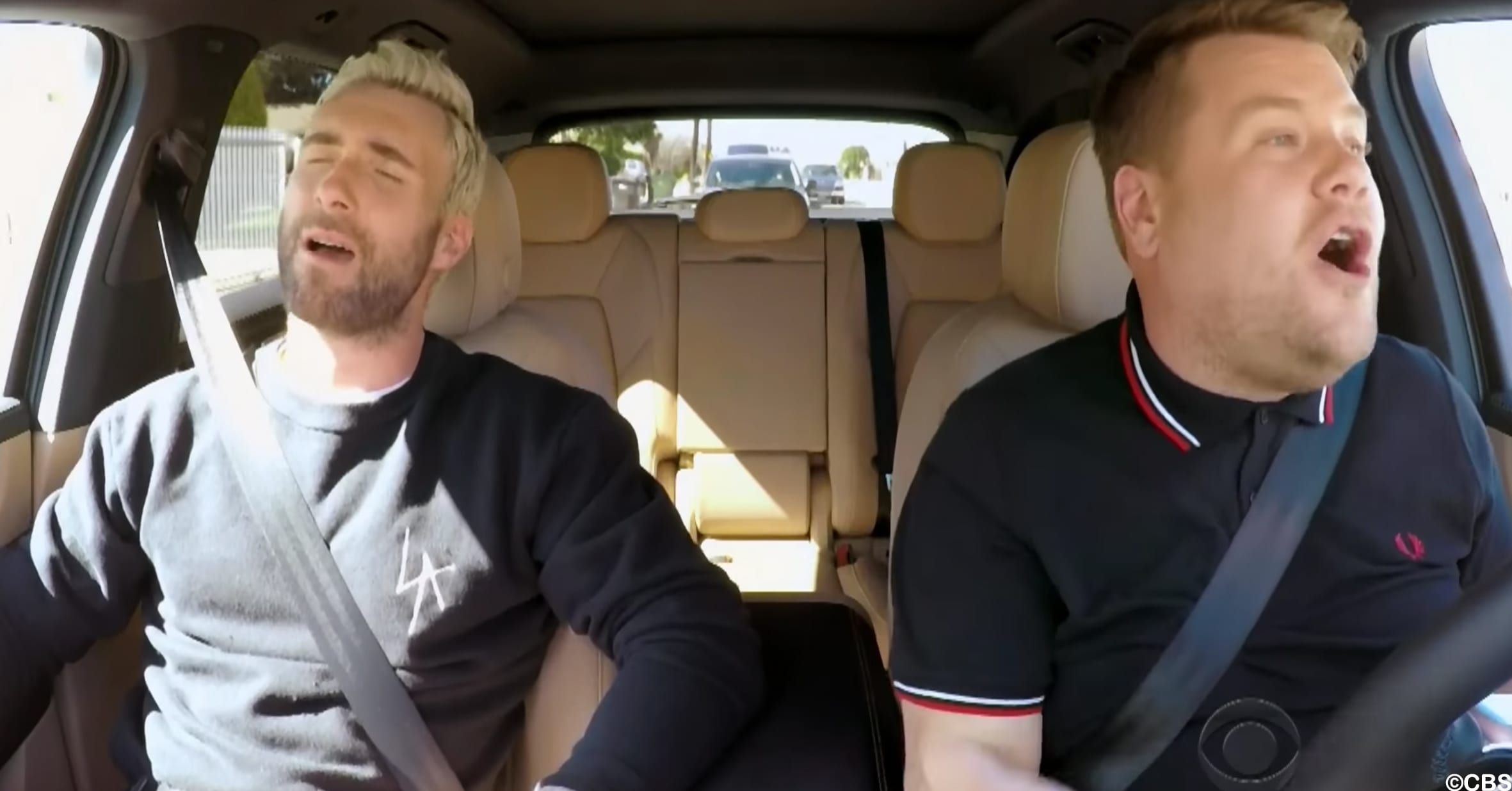 Adam Levine and James Corden Get Pulled Over in an All-New Carpool Karaoke