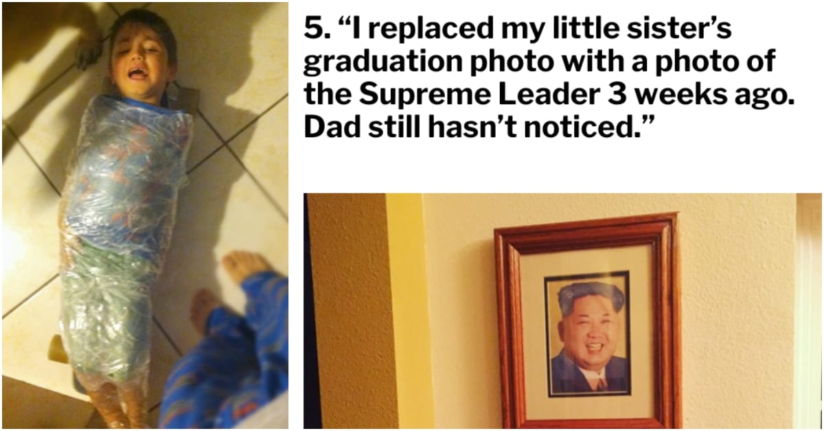 15 Photos of Brothers and Sisters and Their Rivalries