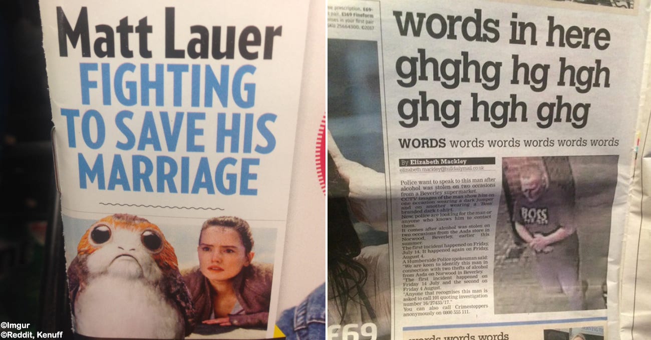 13 Hilarious Newspaper Edits That'll Make You Do a Double-Take