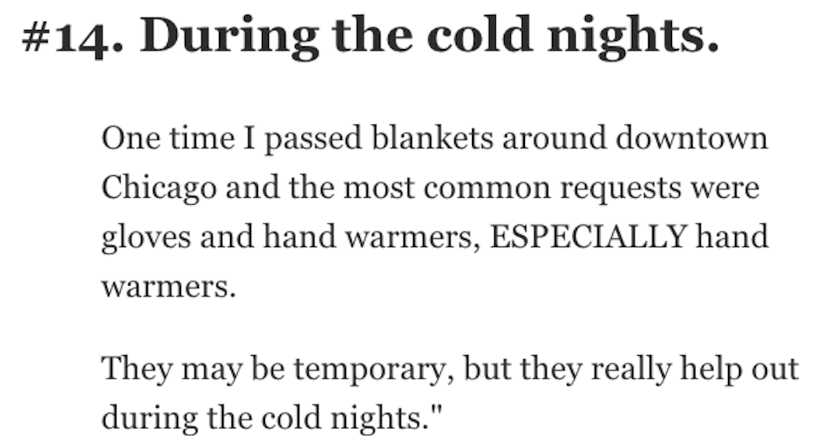 15 Homeless People Share What They Mean by "Anything Helps"