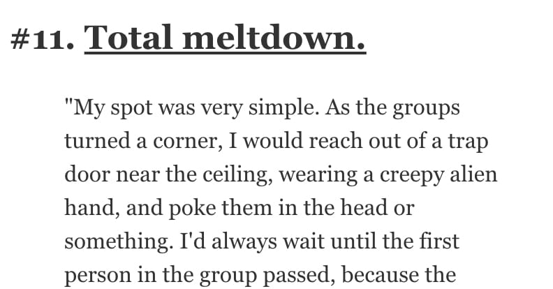 15+ Haunted House Employees Share Their Best Moments on the Job