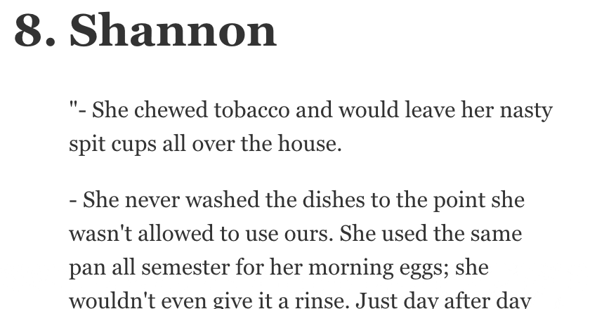 10+ People Share Stories About Their Lunatic Roommates from Hell