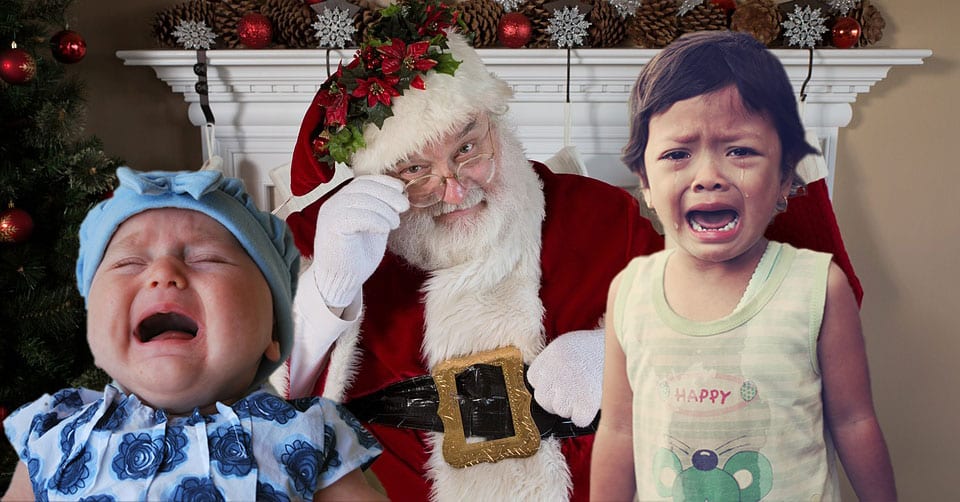 Science Suggests Babies Crying on Santa's Lap Is a Good Thing