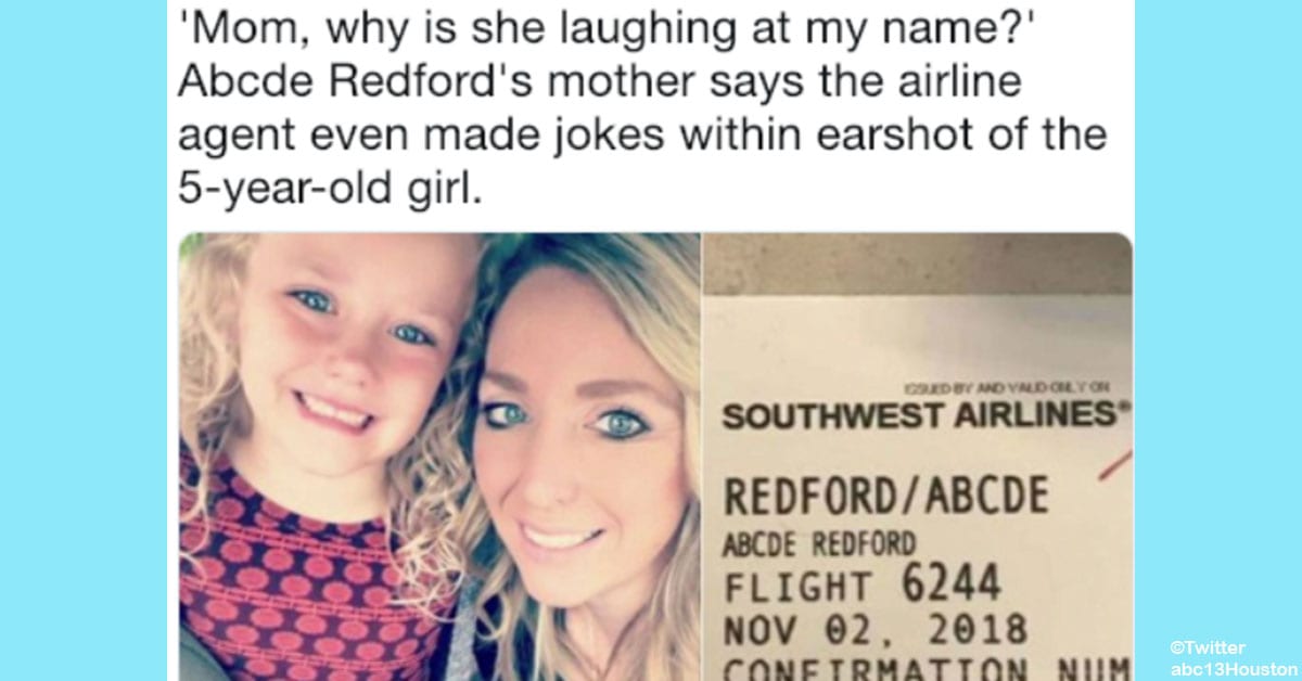 Southwest Airlines Apologizes to a Passenger Named Abcde After an ...