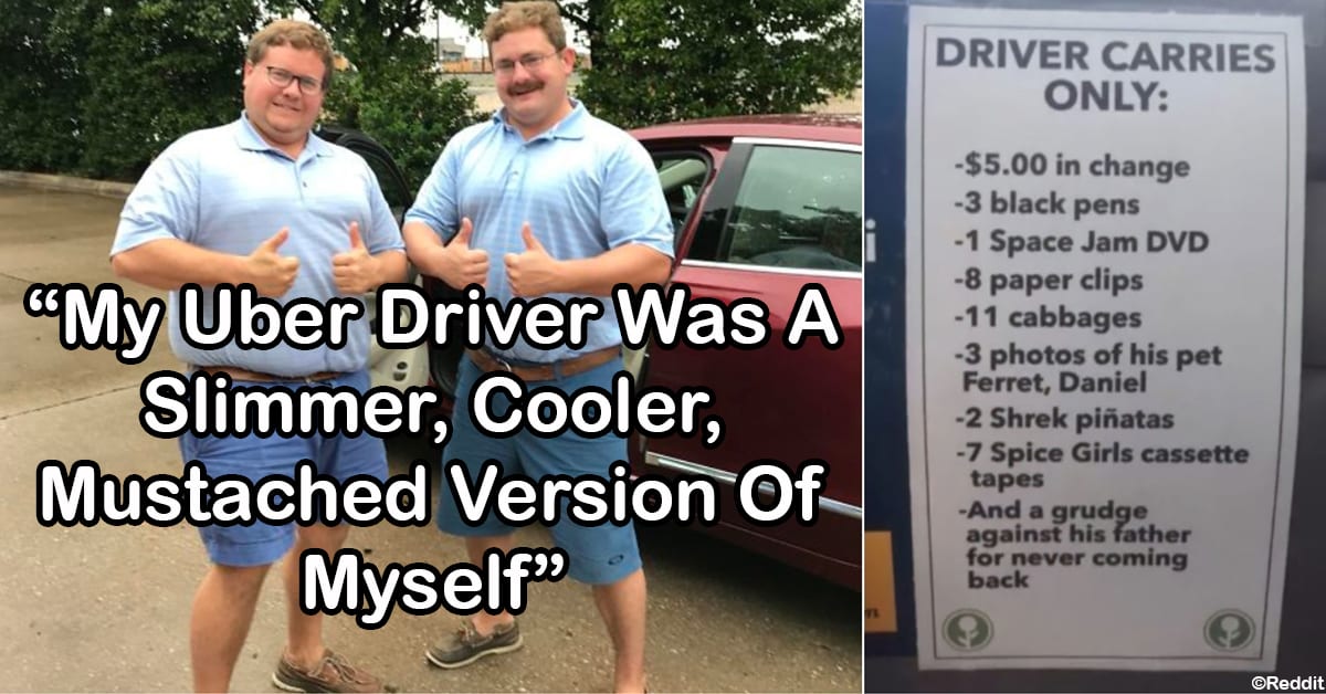 20 Funny and Weird Photos That People Shared from Uber and Taxi Rides