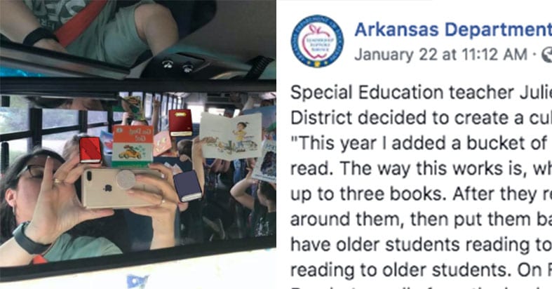 This Teacher Put a Bucket of Books on Her Bus and the Kids Are Loving It