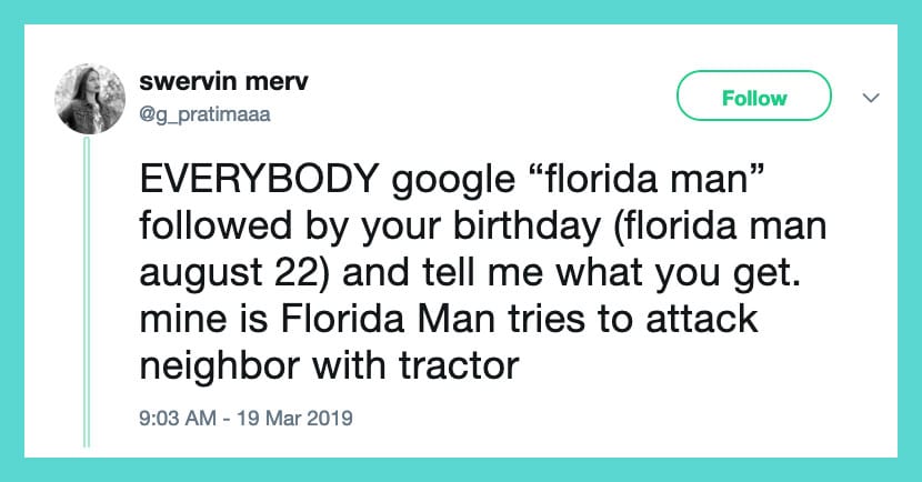 Try the "Florida Man" Viral Challenge: You Won't Be Disappointed
