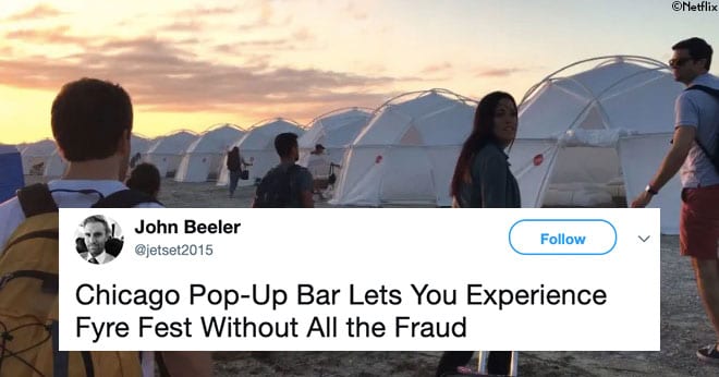 A Fyre Festival Pop-Up Bar Is Coming and It'll Probably Be Way Better ...