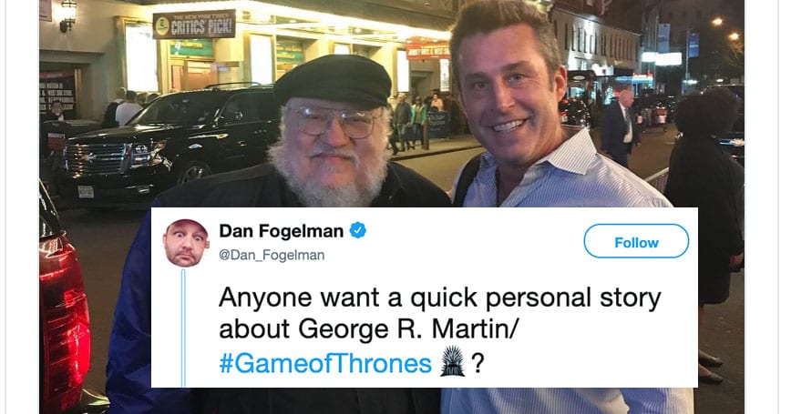 Fan Who Met 'Game of Thrones' Writer George R.R. Martin Tells Beautiful ...