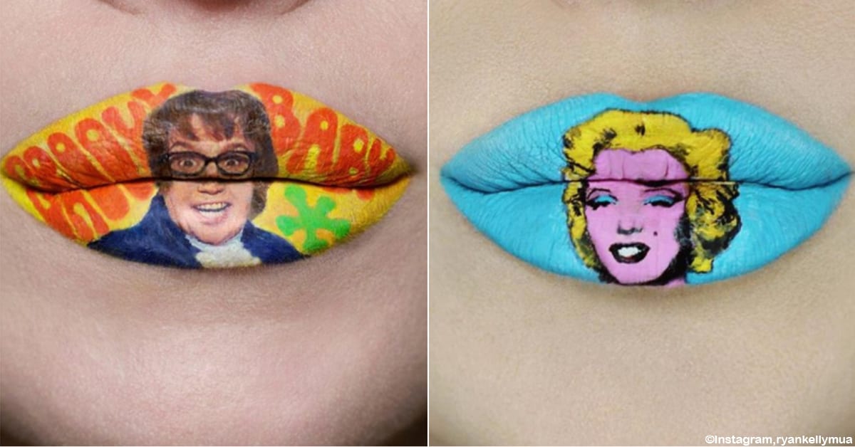 This Makeup Artist Uses Her Lips To Create Pop Culture Masterpieces
