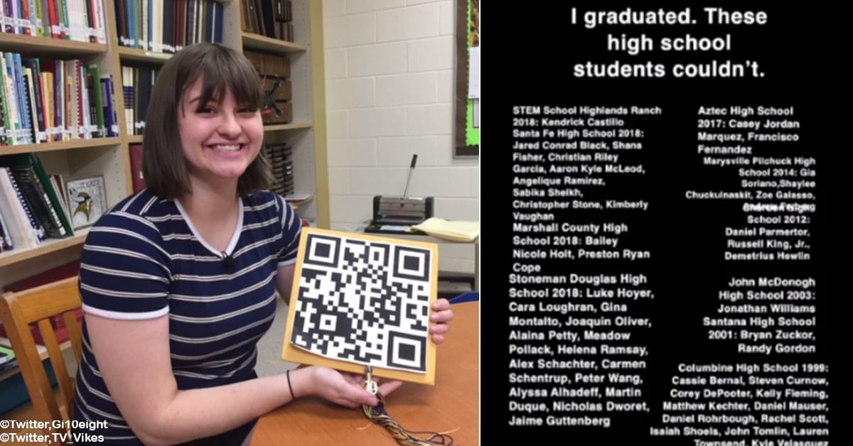 A High School Senior Decorated Her Graduation Cap to Direct People to a ...