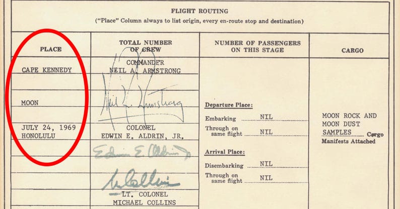 Apollo 11 Astronauts Had to Go Through Customs on Their Return from the ...