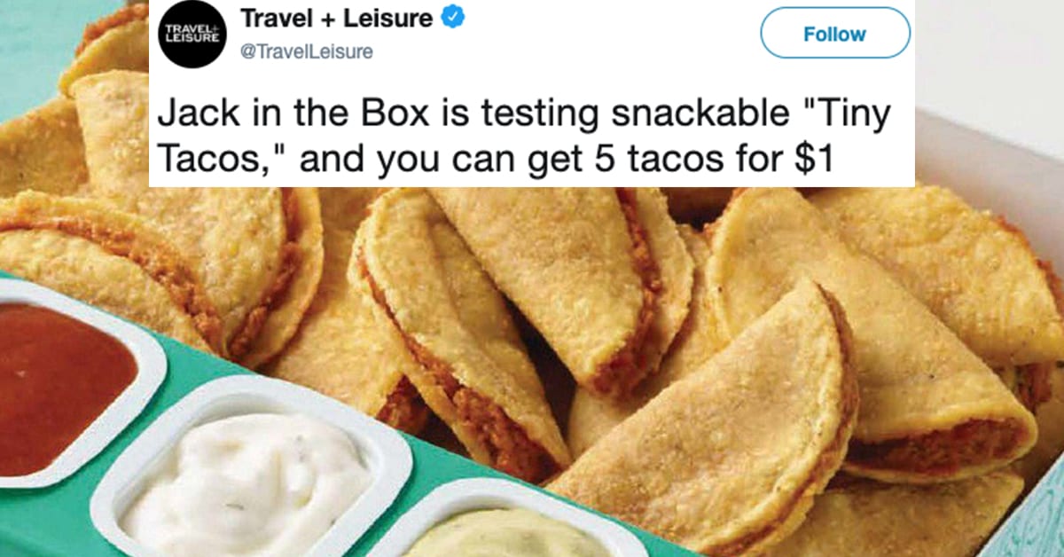Jack in the Box Is Testing Tiny Tacos in Select U.S. Locations. Keep ...