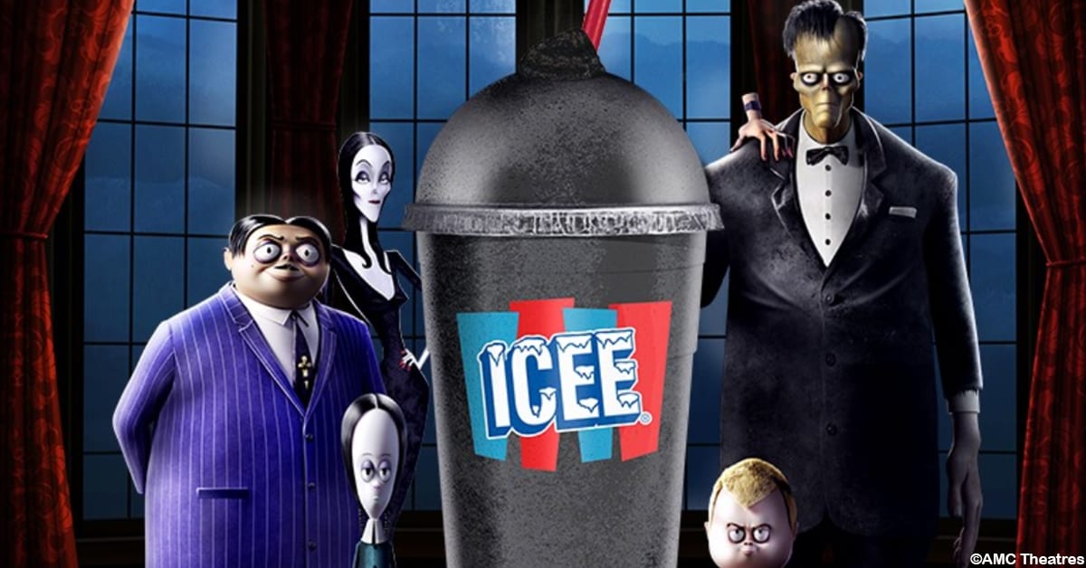 AMC Has a Black Icee in Honor of the New 'Addams Family' Movie