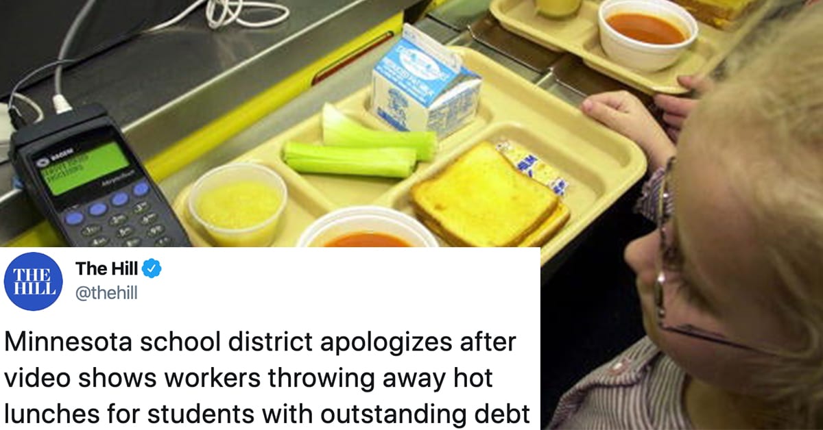 A School Is Facing Big Backlash After Trashing Hot Meals of Students ...