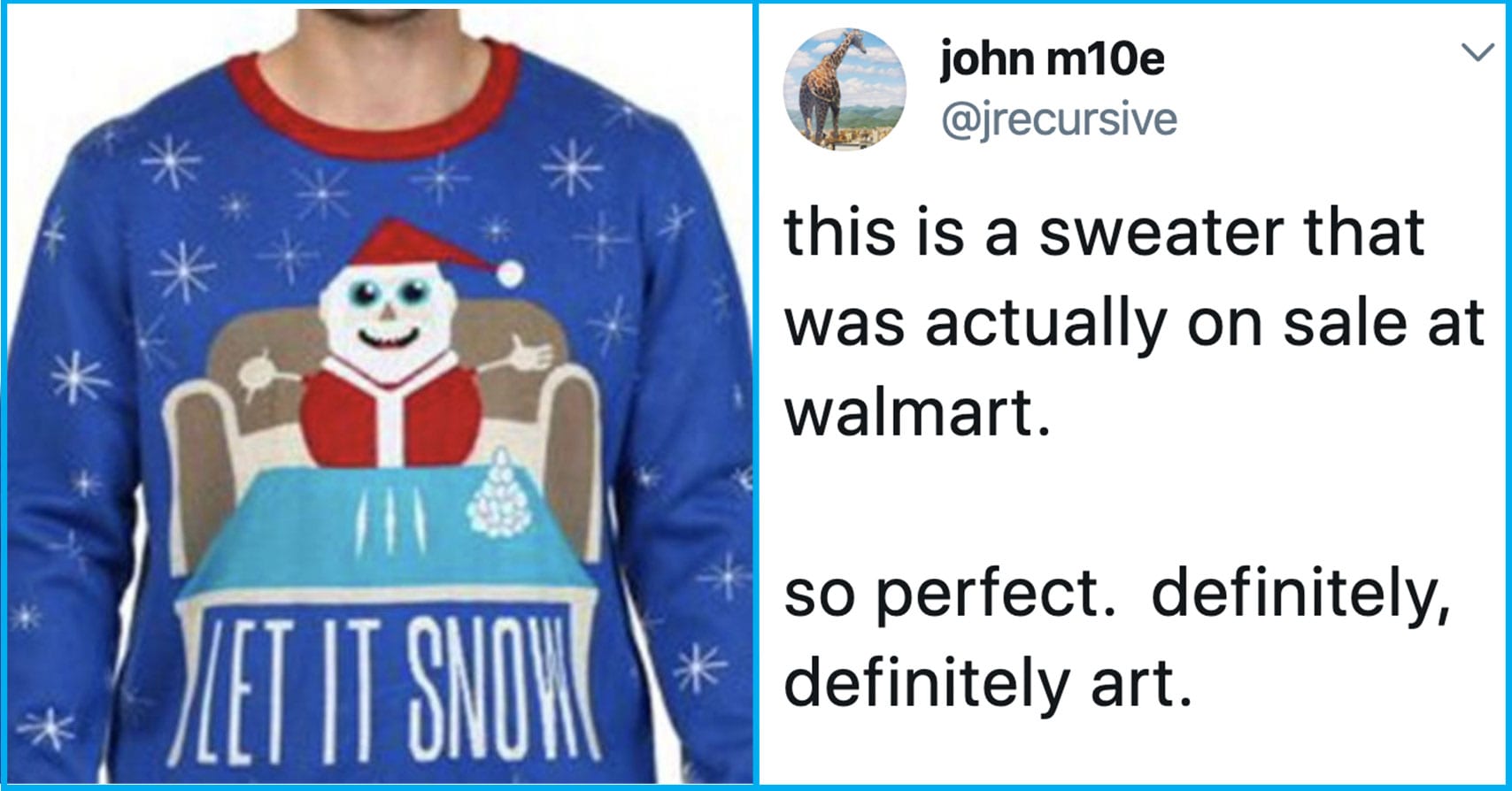 Walmart Is Very Sorry They Sold You That Sweater Showing Santa Doing ...