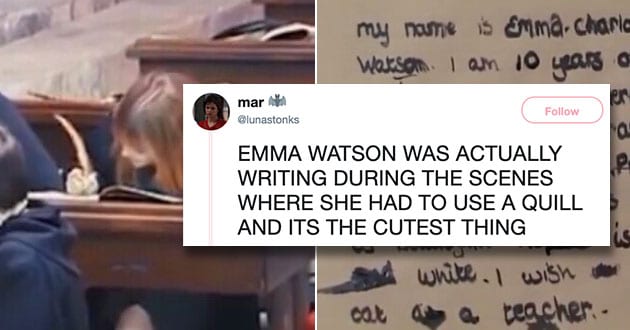 The Note 10-Year-Old Emma Watson Wrote on the "Harry Potter" Set - with ...