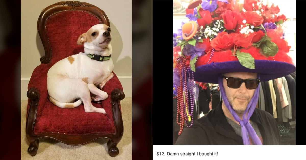 20 Photos Of The Awesome Things People Found At Thrift Stores, Flea ...