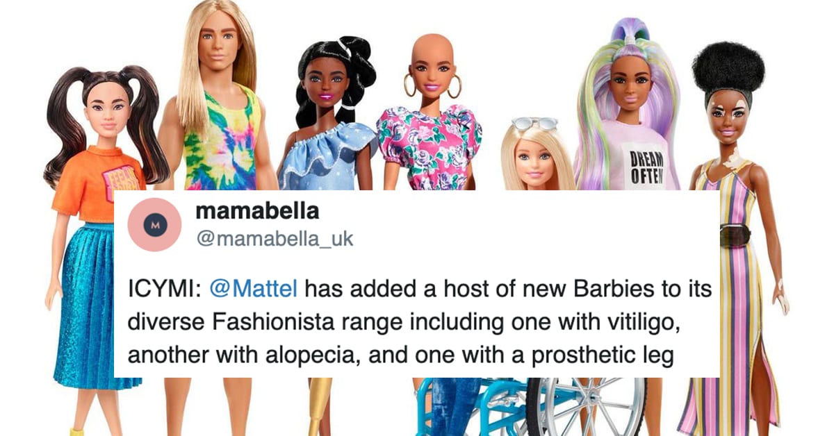 Mattel’s New Barbies Include Dolls with Vitiligo, No Hair, and ...