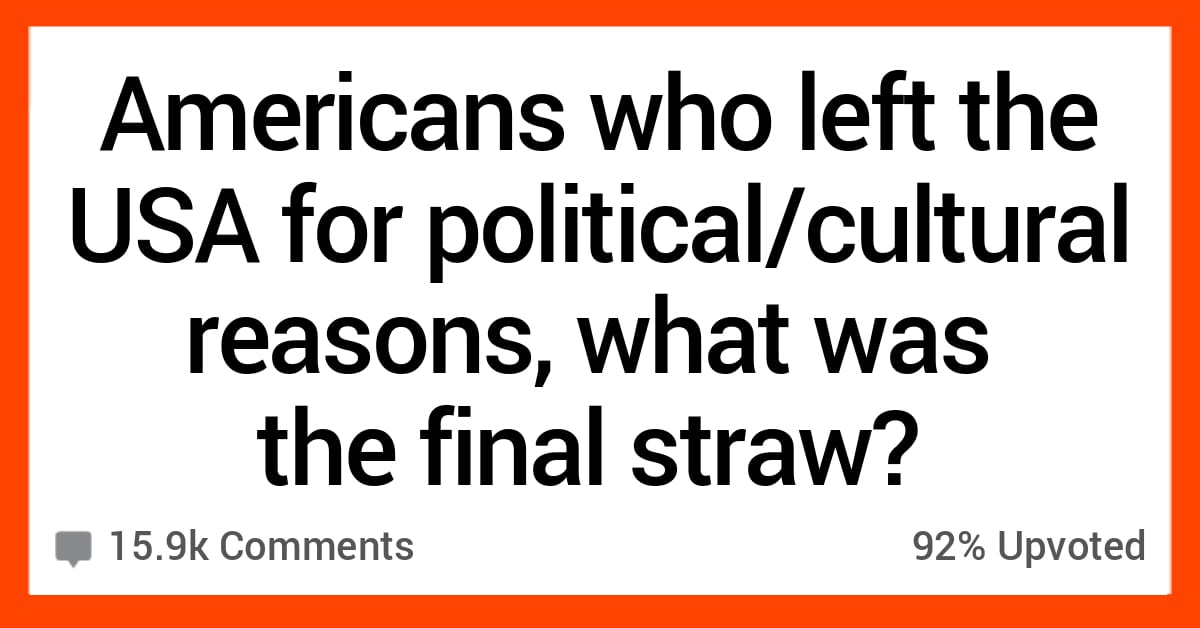 Americans Who've Left the U.S. for Political Reasons Talk About What ...