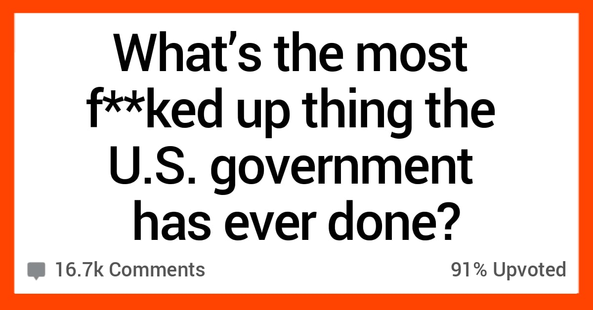 14 People Discuss What They Think Is the Shadiest Thing the U.S ...
