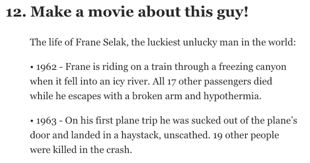 15 Facts That Seem Too Weird to Be True