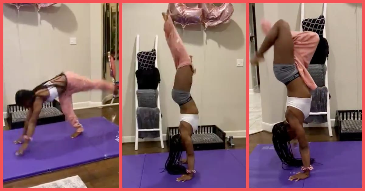 Simone Biles Took off Her Pants While Doing Her Own Version of the ...