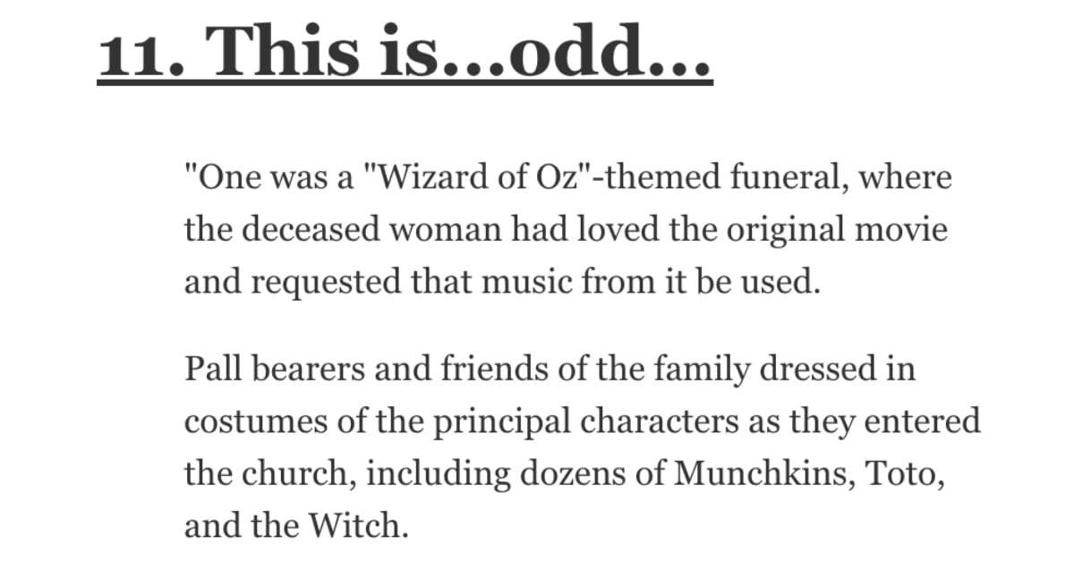 Funeral Organizers Share the Strangest Funerals They've Ever Organized