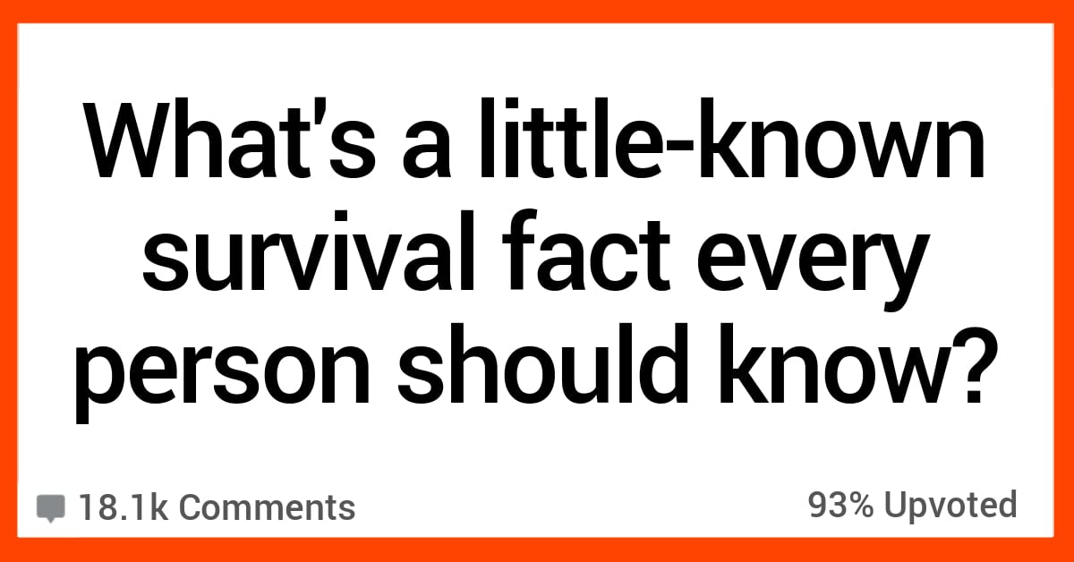 These 13 Survival Tips Could Be the Difference Between Life and Death