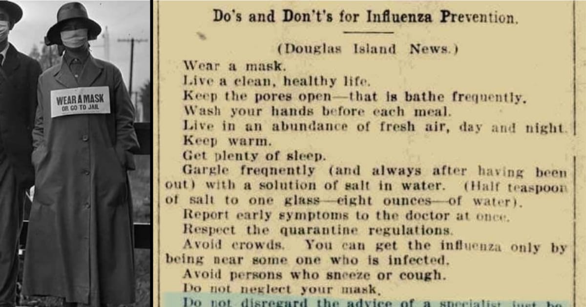 Will History Repeat Itself? 'Do's and Don't's' From the 1918 Spanish ...