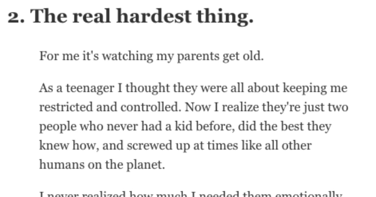 18 Adults Share the Worst Things About Growing Up