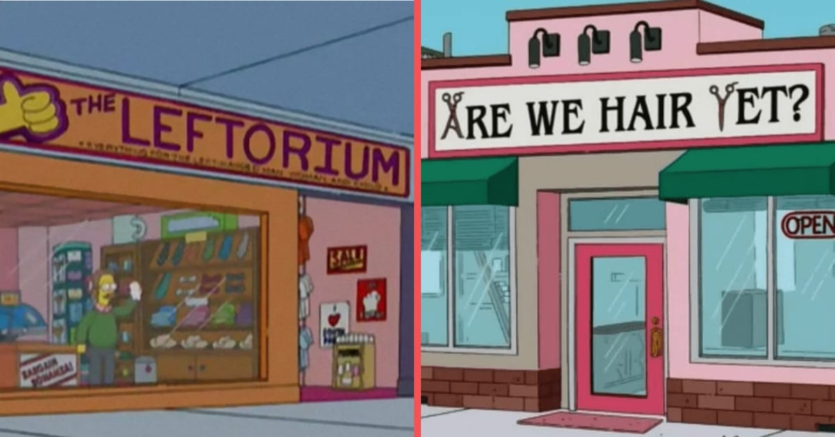 "The Leftorium" and 9 Other Simpsons Businesses We Wish Actually Existed
