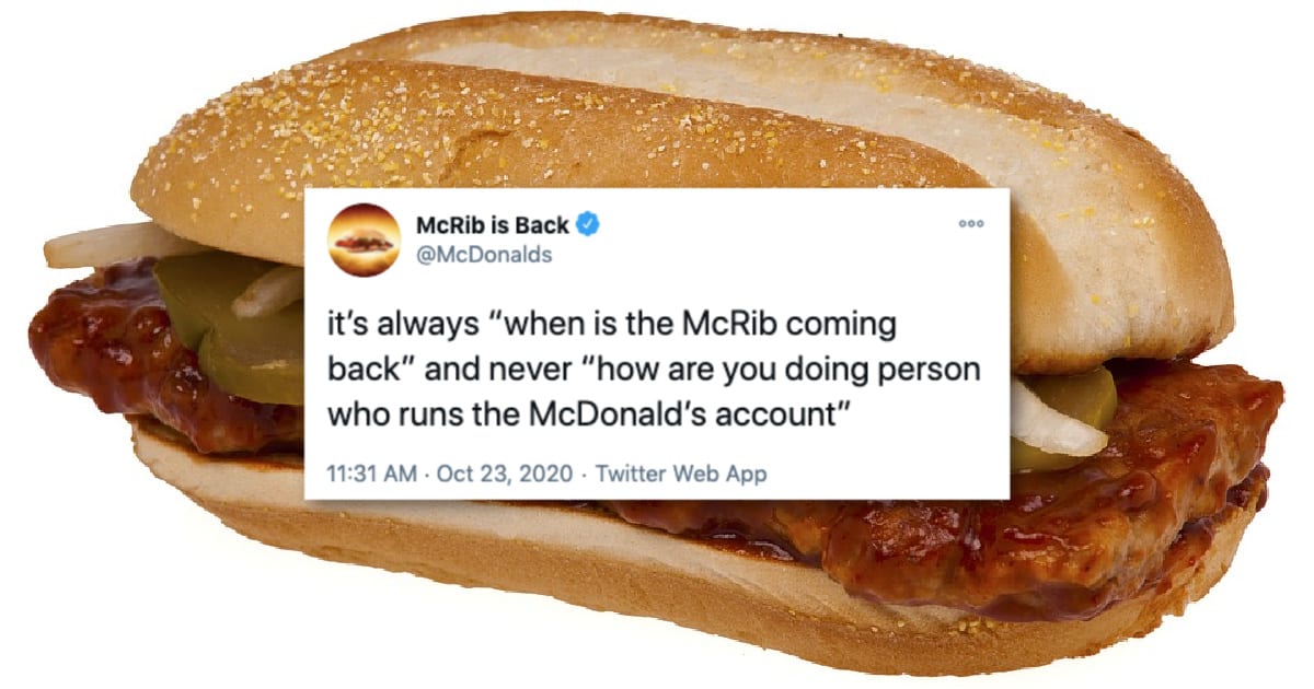 The McRib Is Back for Real This Time