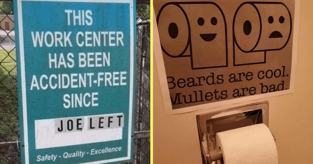 People Shared the Funniest Signs They've Seen Lately