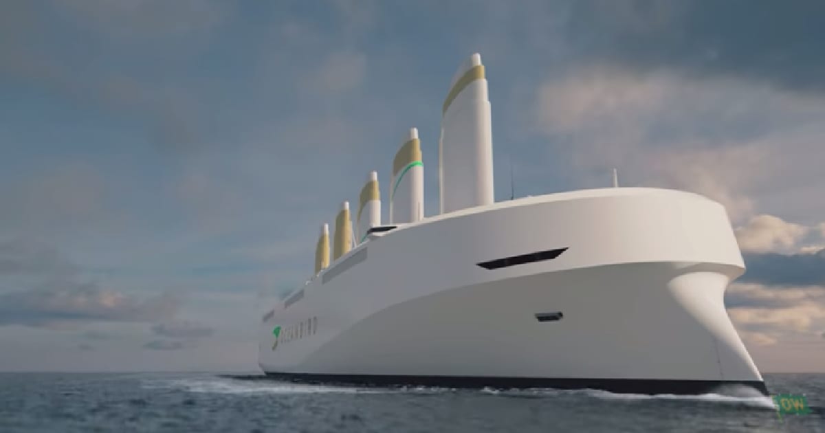 The Gigantic Wind-Powered Boat That Could Transport 7,000 Cars at Once