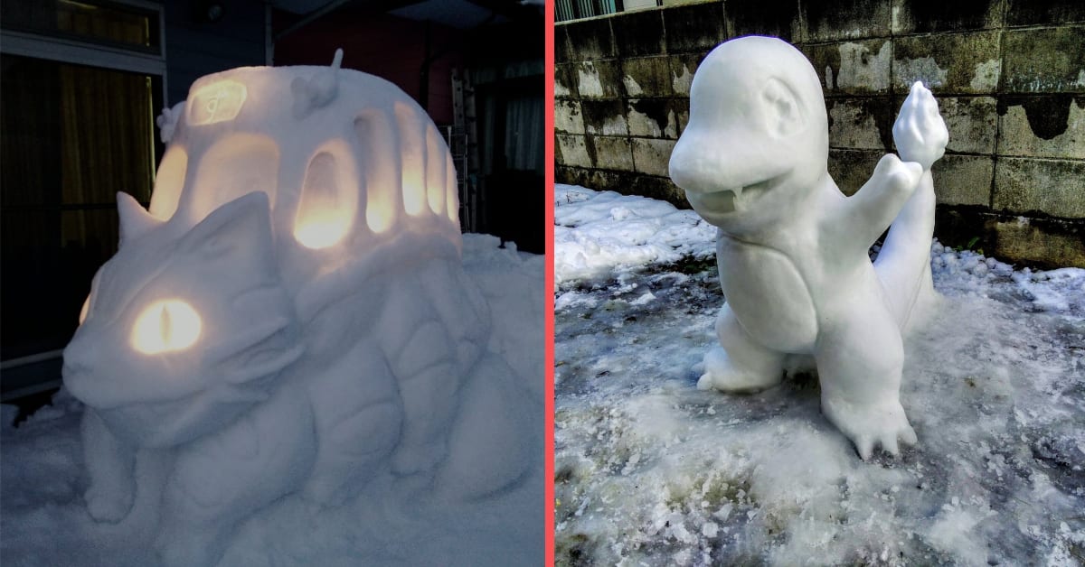 17 of the Coolest Ice Sculptures Created by Japanese Snowman Artisan