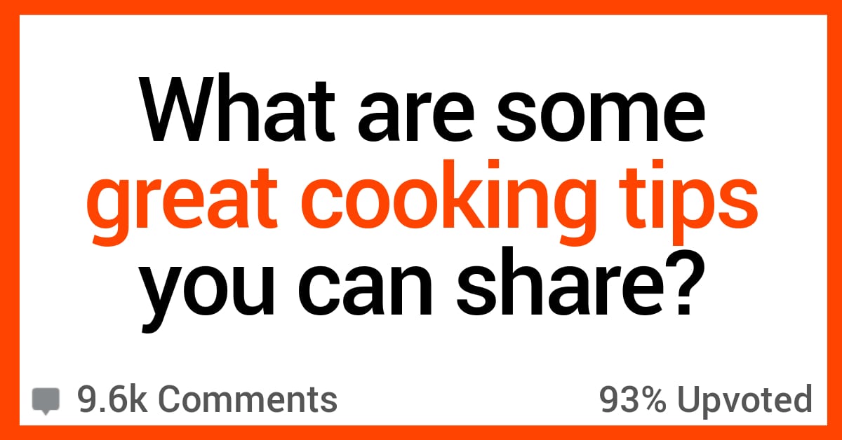 Chefs Offer Cooking Tips They Think Everyone Should Know
