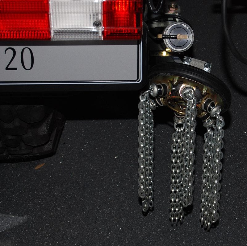 Here's Why Emergency Vehicles Have Chains Hanging from the Bottom