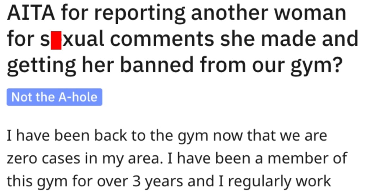 She Got a Woman Banned From the Gym for Inappropriate Comments. Was She ...
