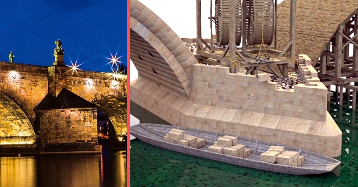Fascinating Video Depicts the Construction of the Iconic Charles Bridge ...