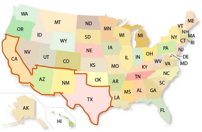 Combine 4 States That Touch Into a New Country. Which 4 Would You ...